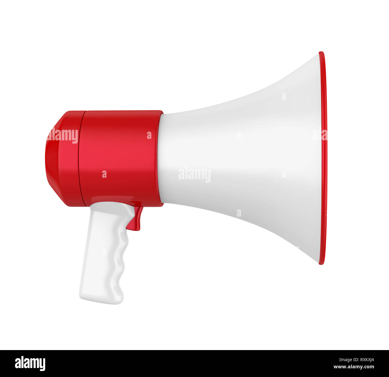 Red Megaphone Isolated Stock Photo - Alamy