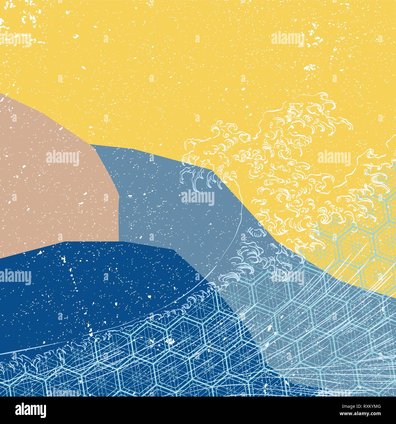 The wave hokusai Stock Vector Images - Alamy