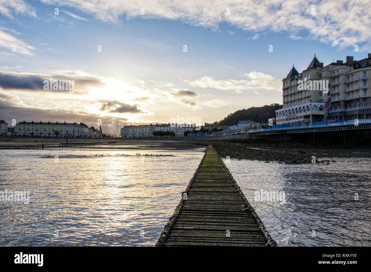 Llandudno Victorian Seaside Town Stock Photo - Alamy