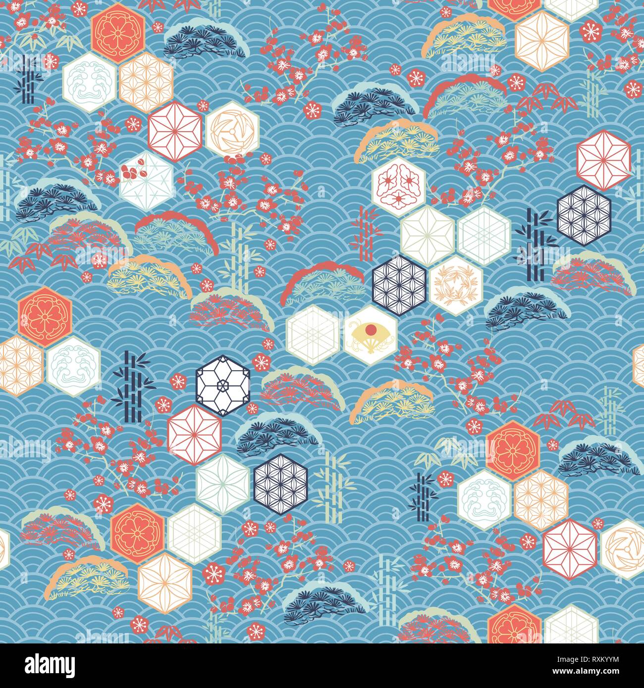 Japan pattern design motif hi-res stock photography and images - Alamy