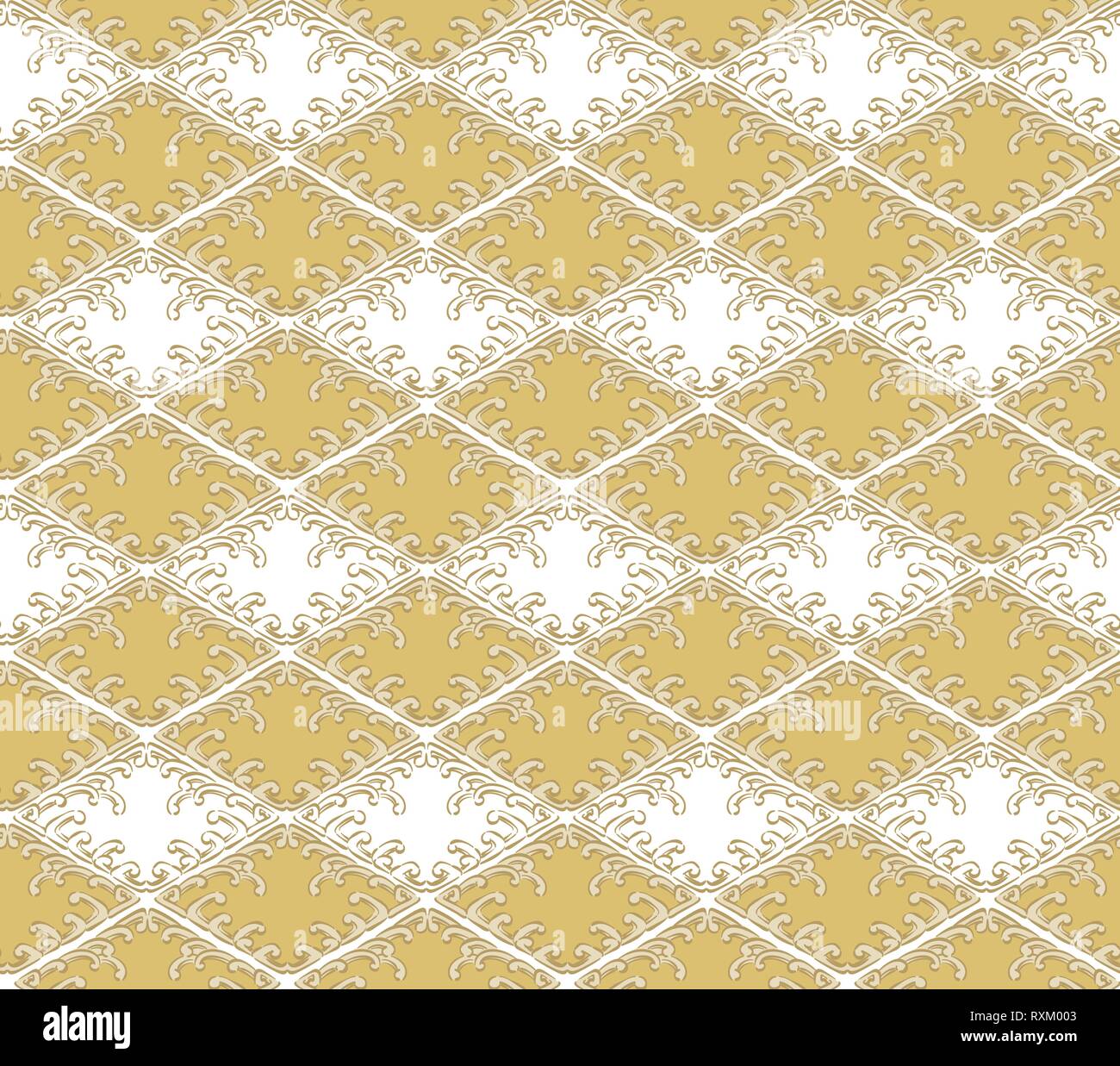 Chinese elements pattern vector. Gold Asian decoration background Stock ...