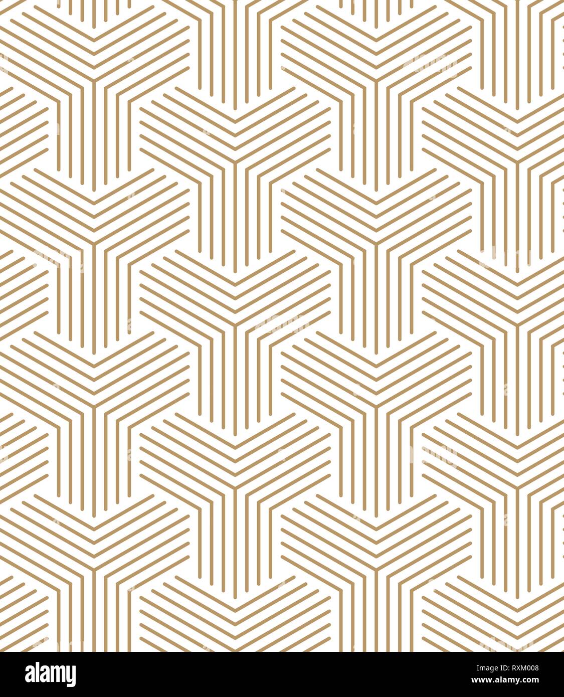 Geometric pattern vector. Gold line background in Japanese style Stock ...