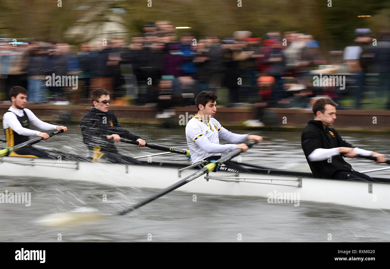 Cambridge University Bumps River Cam High Resolution Stock Photography ...