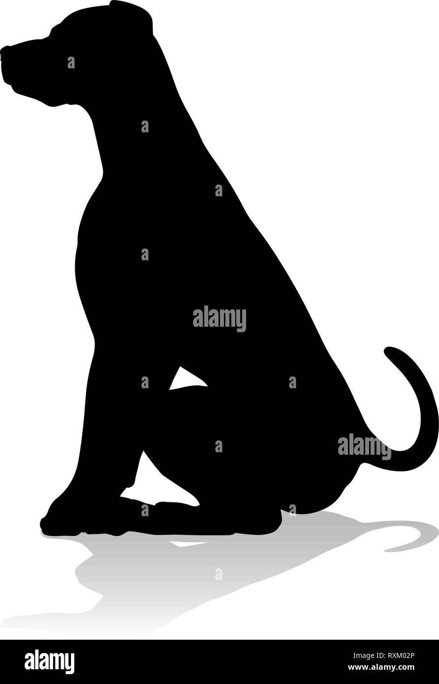 Dog Silhouette Pet Animal Stock Vector Image & Art - Alamy