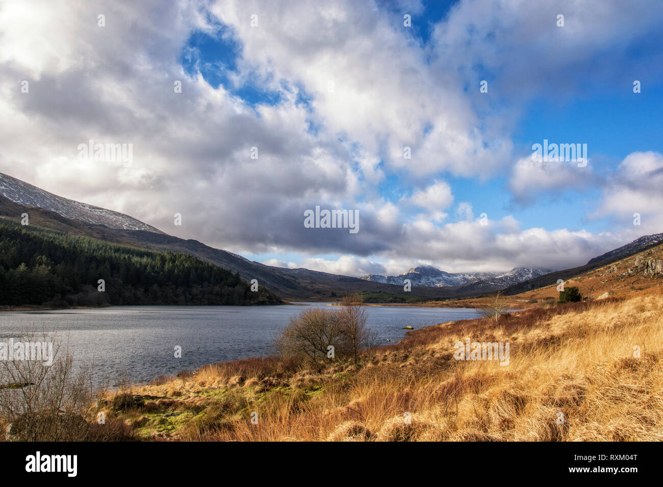 North Wales Mountains, river s and lakes Stock Photo - Alamy