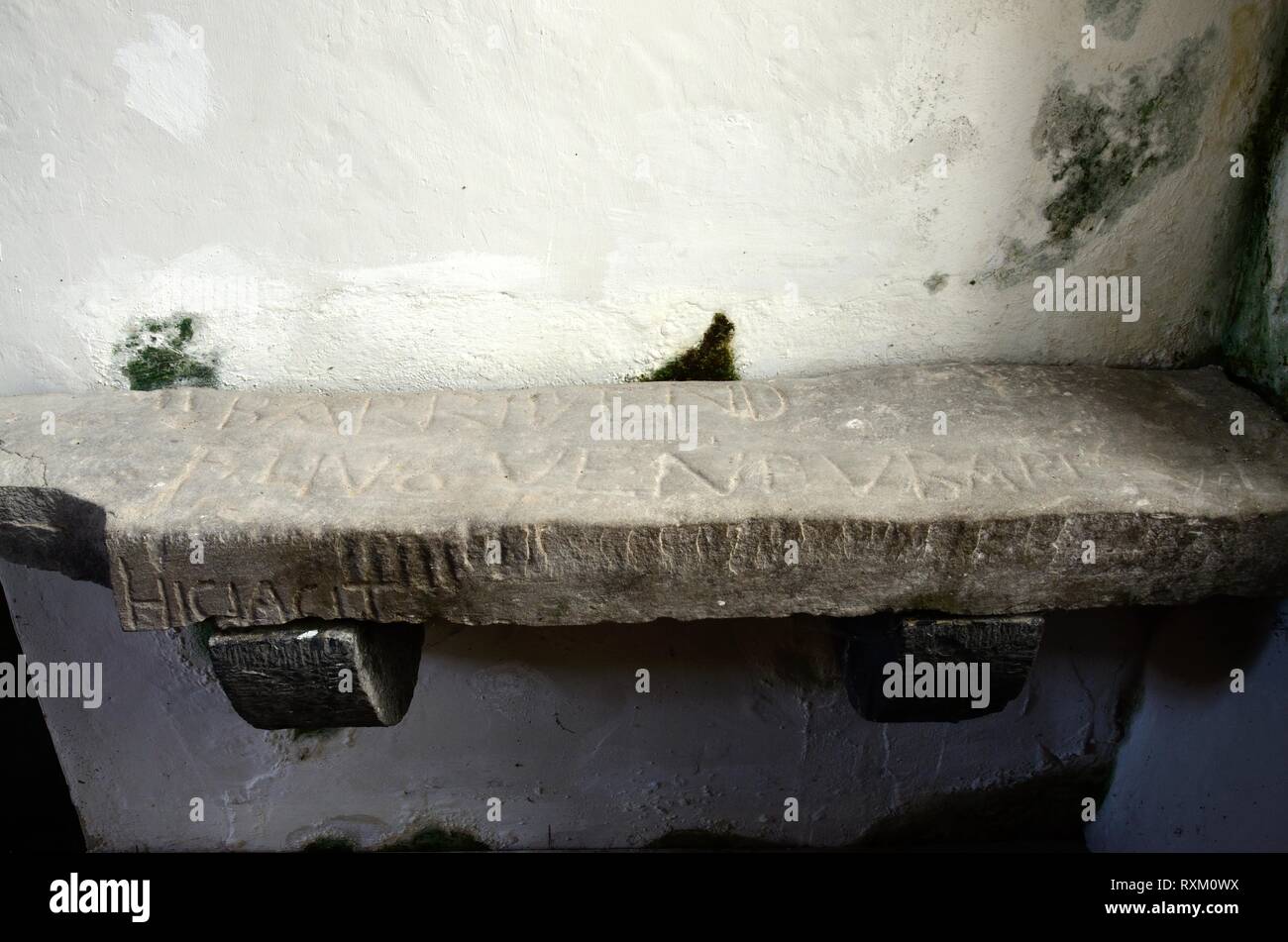 Early christian inscribed stone hi-res stock photography and images - Alamy