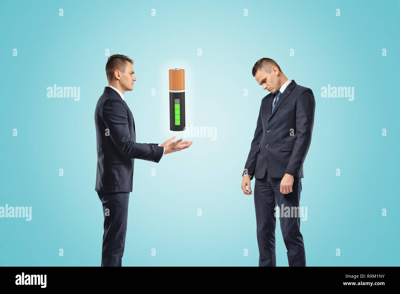 Half full battery hi-res stock photography and images - Alamy