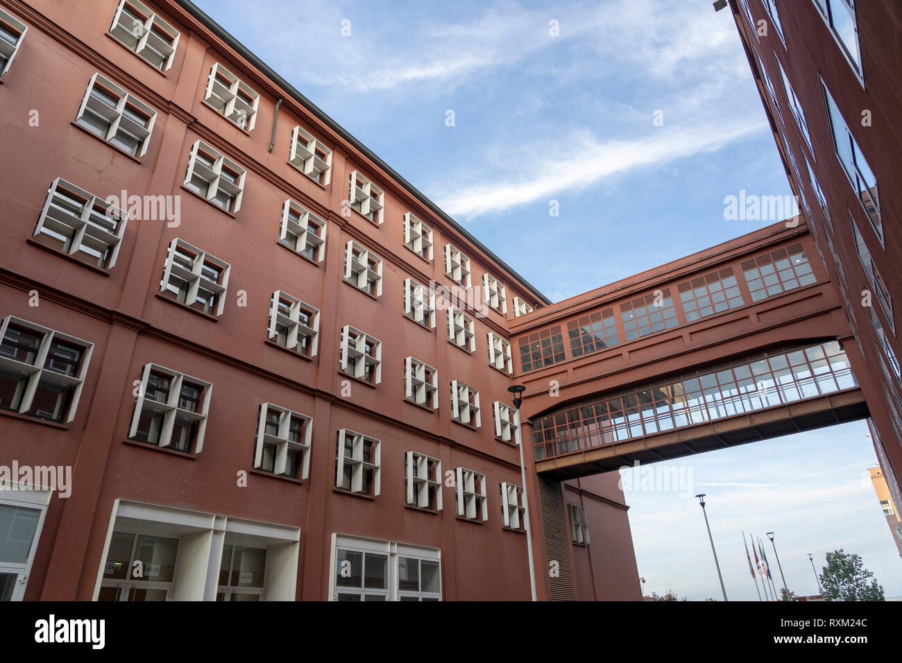 Milan, Lombardy, Italy: modern buildings in the new quarter of Bicocca ...