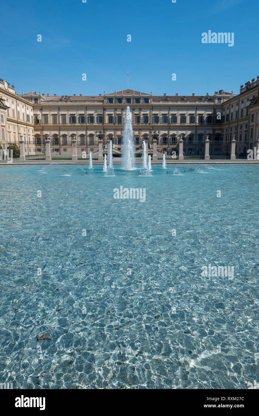 Monza (Lombardy, Italy) - Royal Palace, the exterior at fall Stock ...