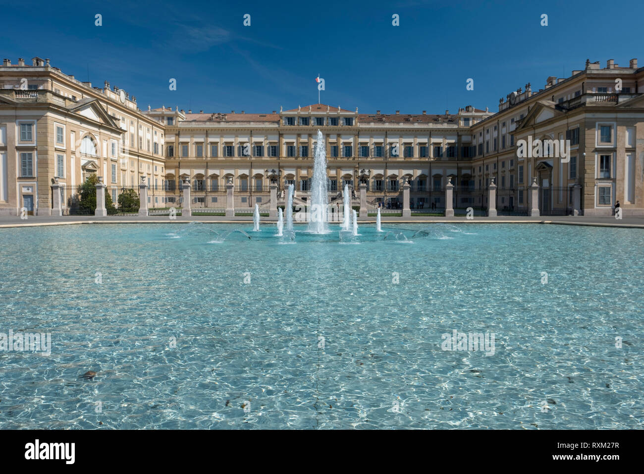 Monza (Lombardy, Italy) - Royal Palace, the exterior at fall Stock ...