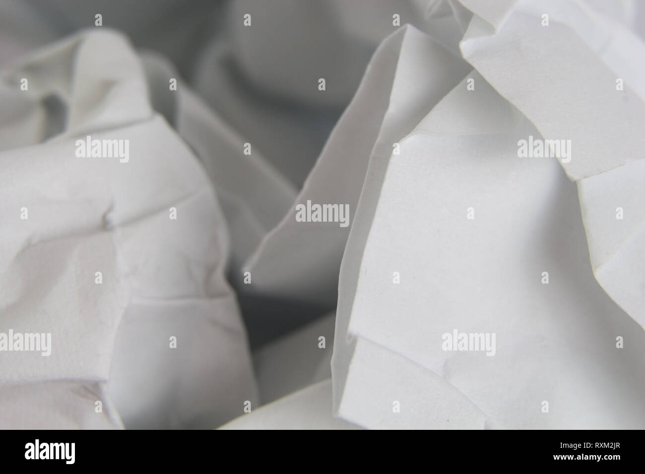 Blank crumpled paper sheet texture background, macro shot Stock Photo ...