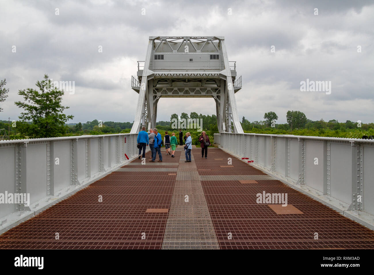 The original Pegasus Bridge on display at the Pegasus Museum, Normandy ...