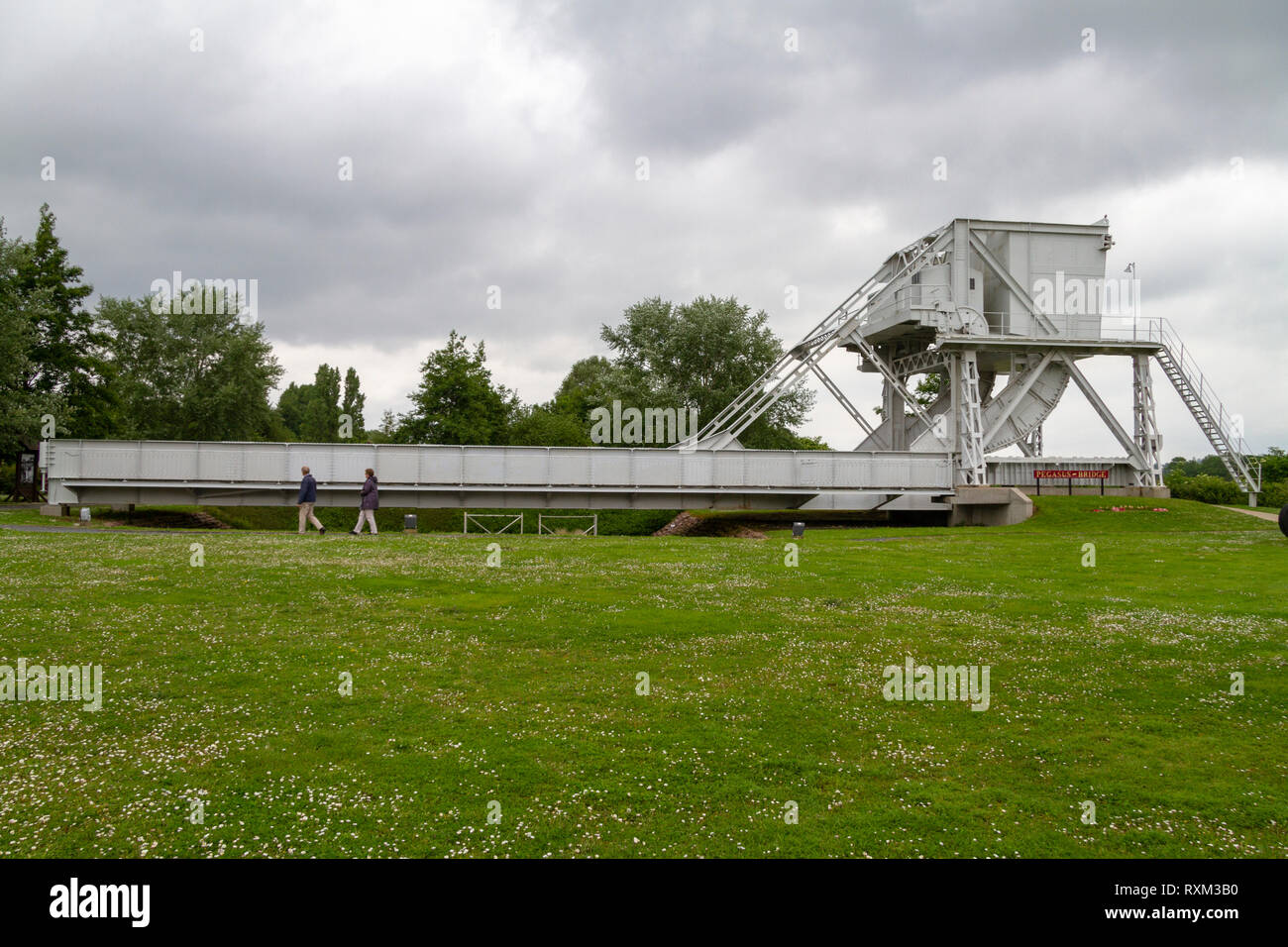 The original Pegasus Bridge on display at the Pegasus Museum, Normandy ...