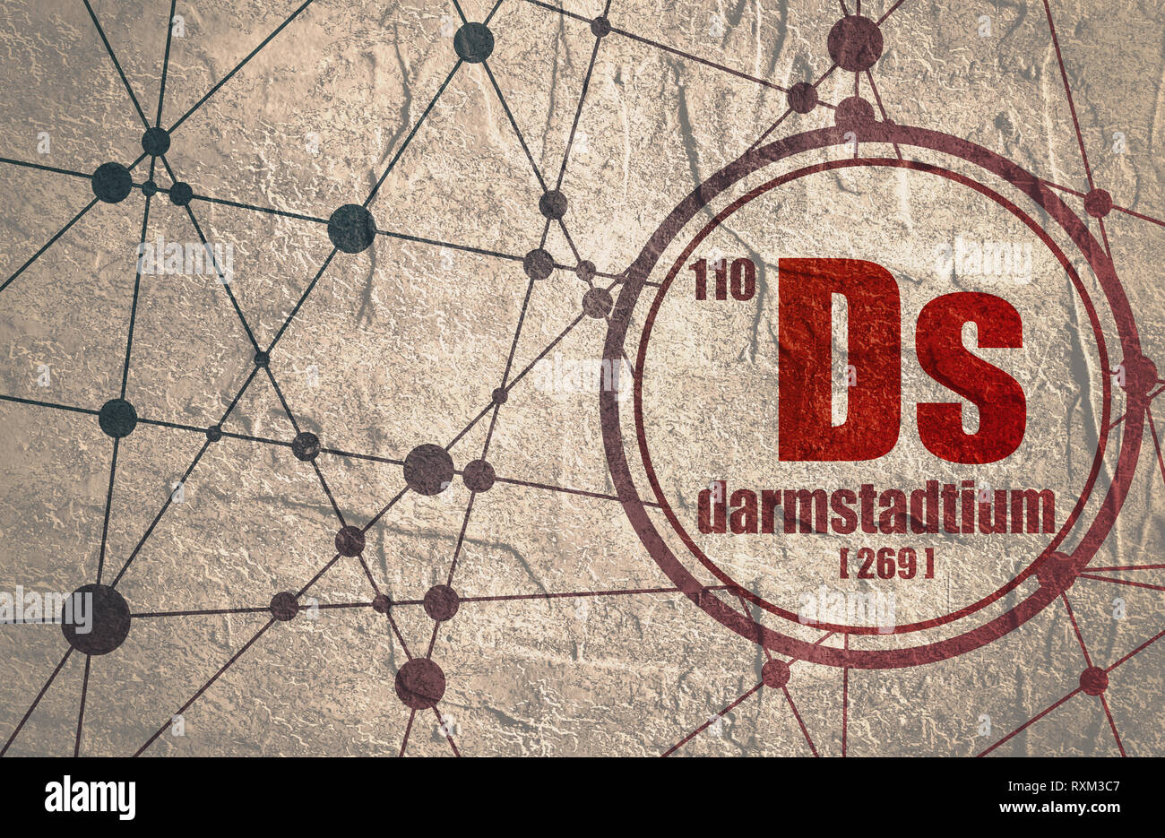 Darmstadtium chemical element Stock Photo - Alamy