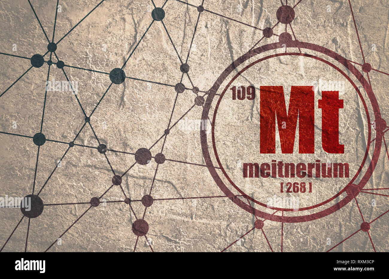 Meitnerium chemical element Stock Photo - Alamy