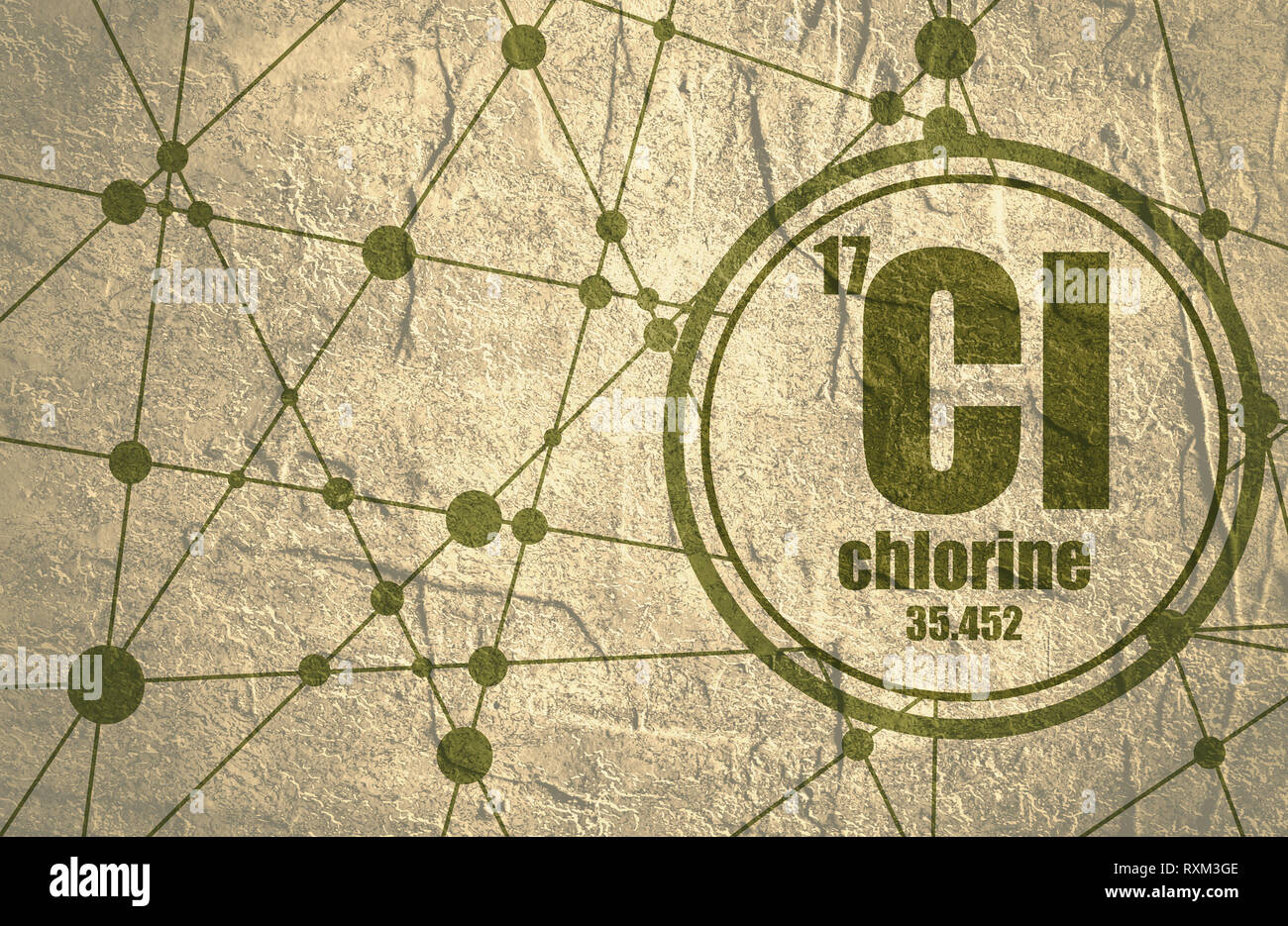 Chlorine chemical element Stock Photo - Alamy