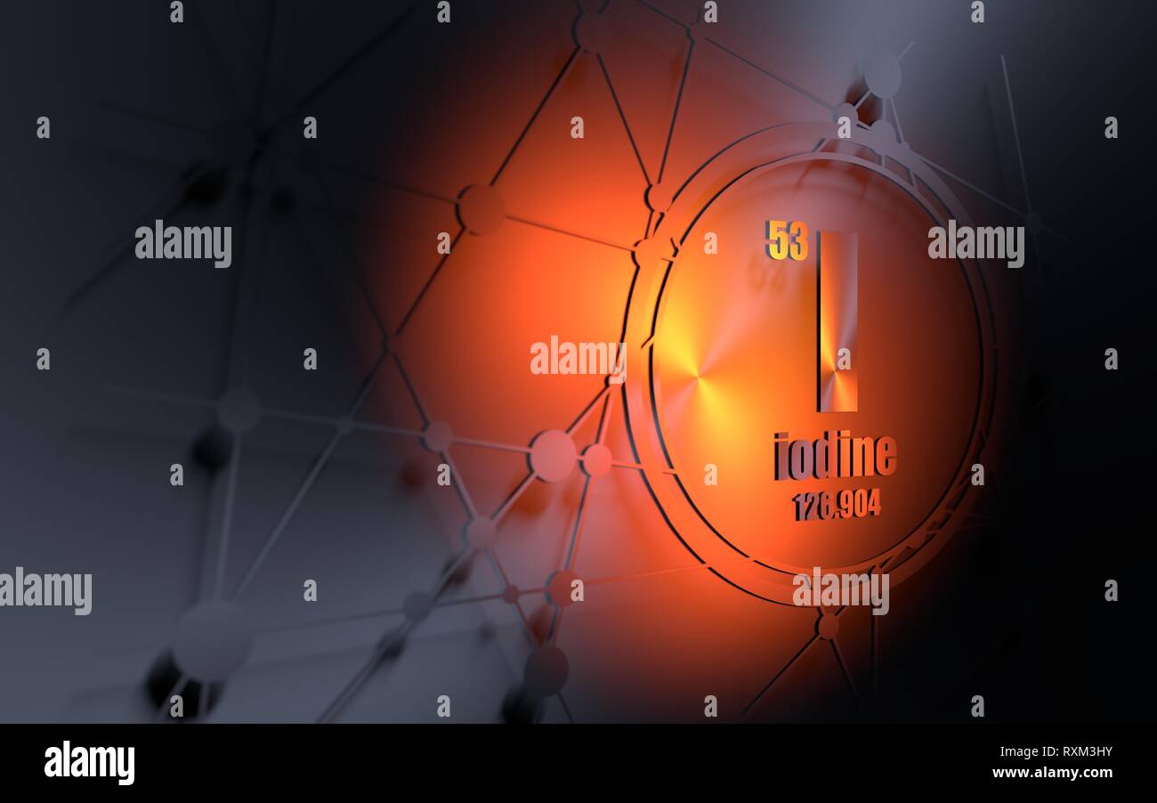 Iodine chemical element Stock Photo - Alamy