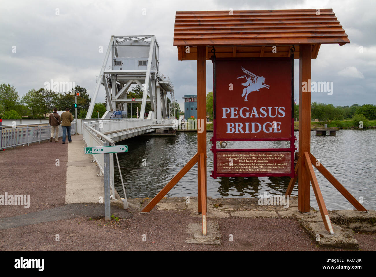The new Caen Canal Bridge/Pegasus Bridge (rolling lift bridge ...