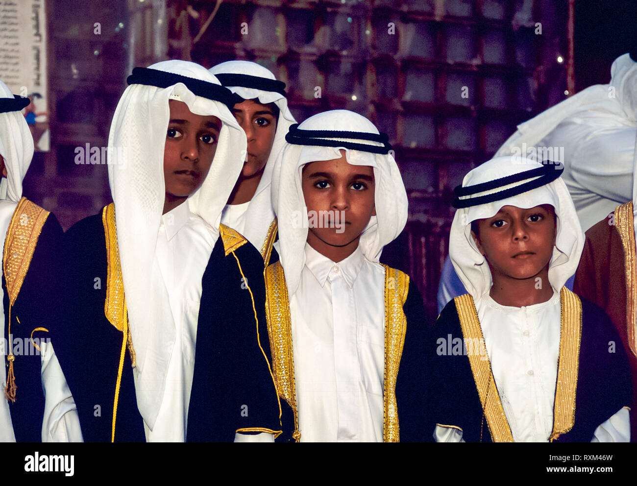 Arab folklore and history with young Sheikhs proudly dressed during the ...