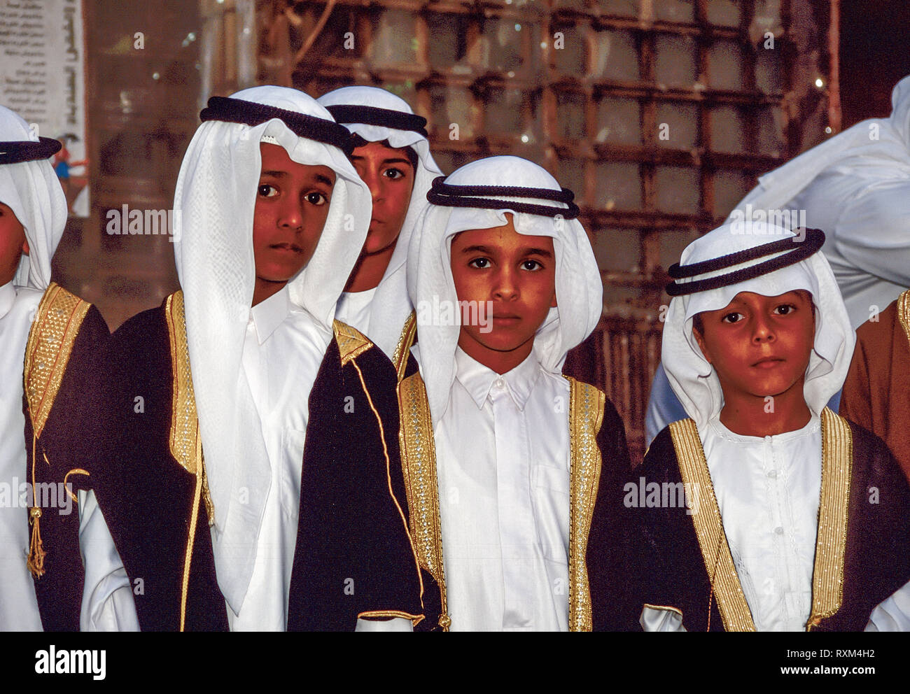 Arab folklore and history with young Sheikhs proudly dressed during the ...