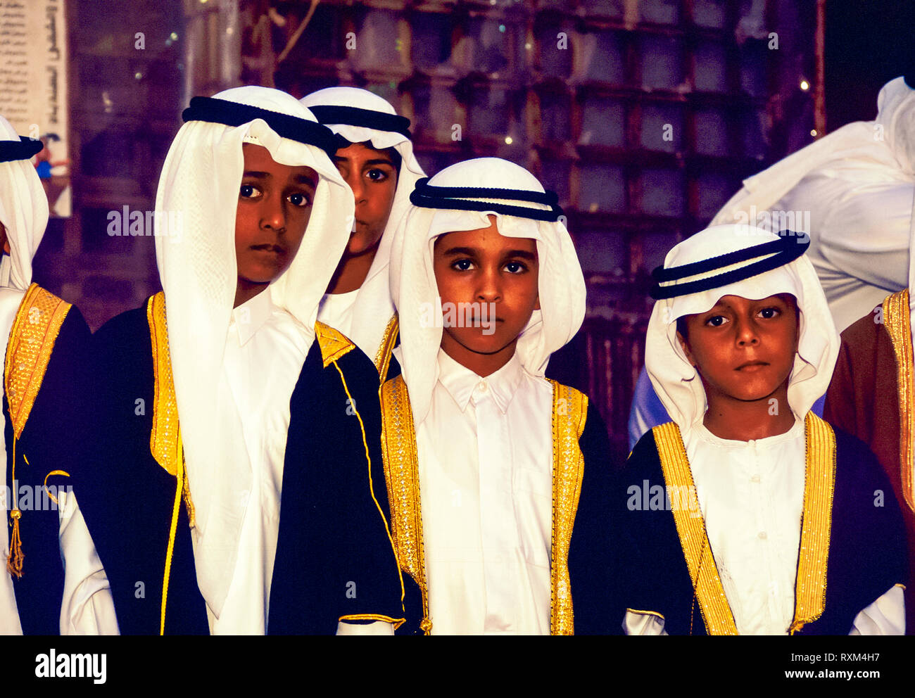 Arab folklore and history with young Sheikhs proudly dressed during the ...