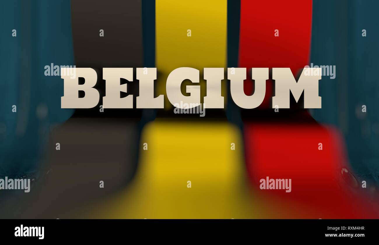 Belgium flag design concept Stock Photo - Alamy