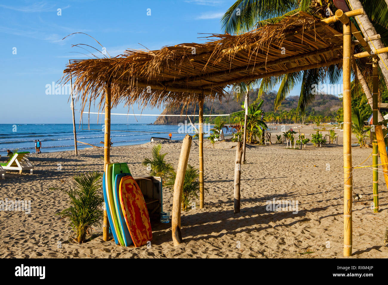 Samara,Guanacaste / Costa Rica-January 25, 2019: Samara beach. Favorite ...