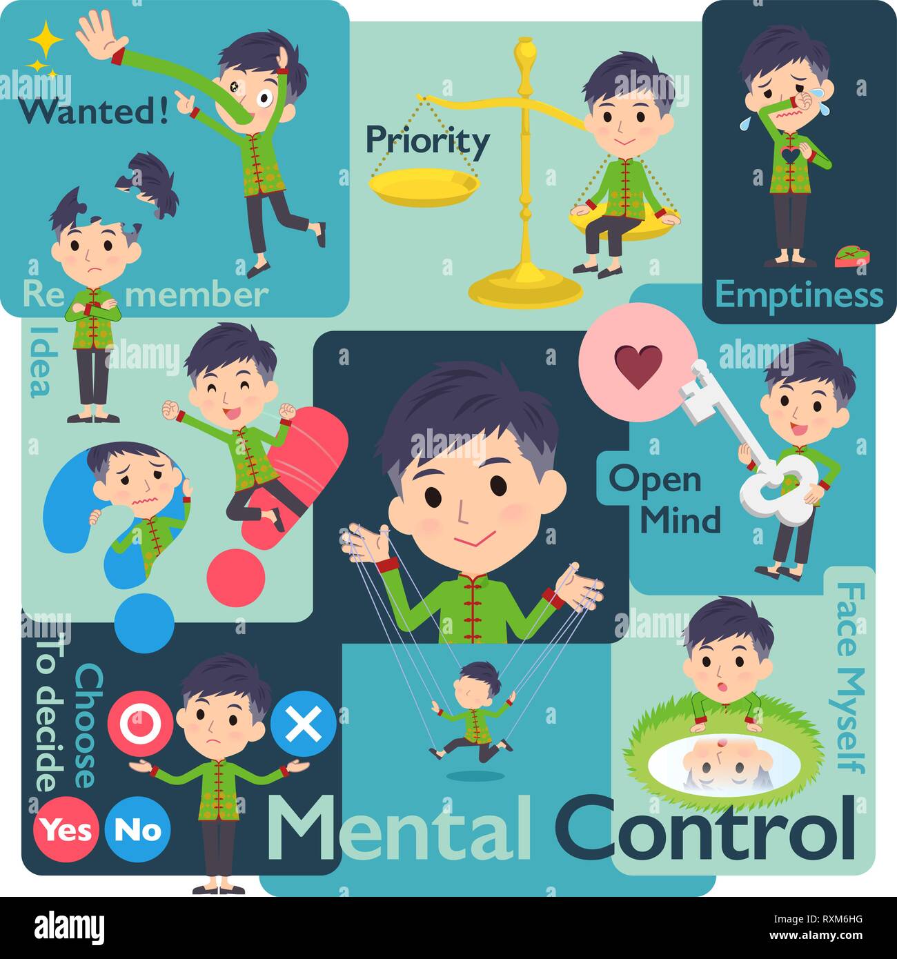 Men picking Stock Vector Images - Alamy