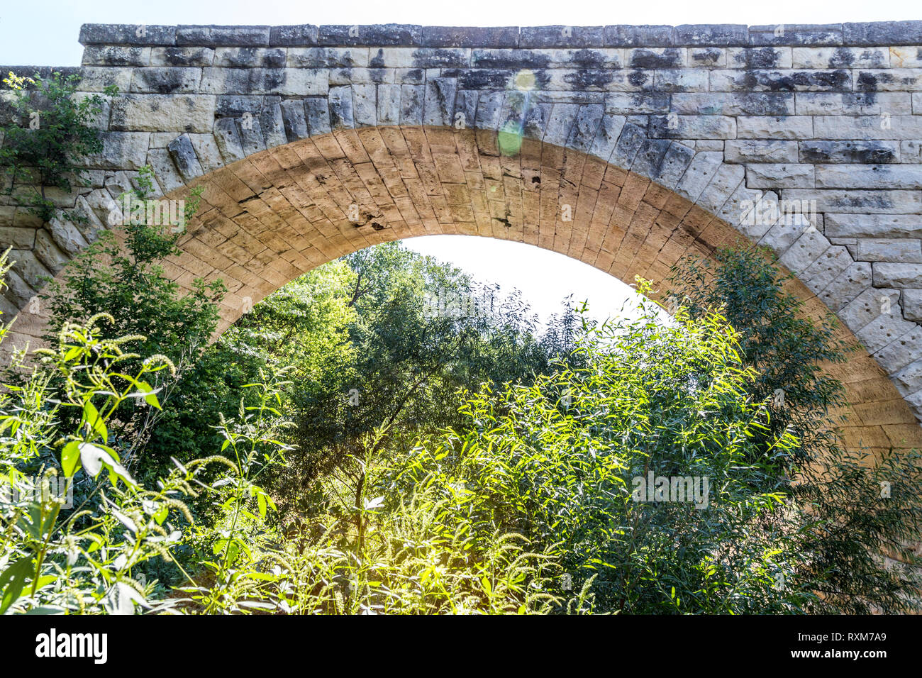 Historic stone arch bridge Stock Photo - Alamy