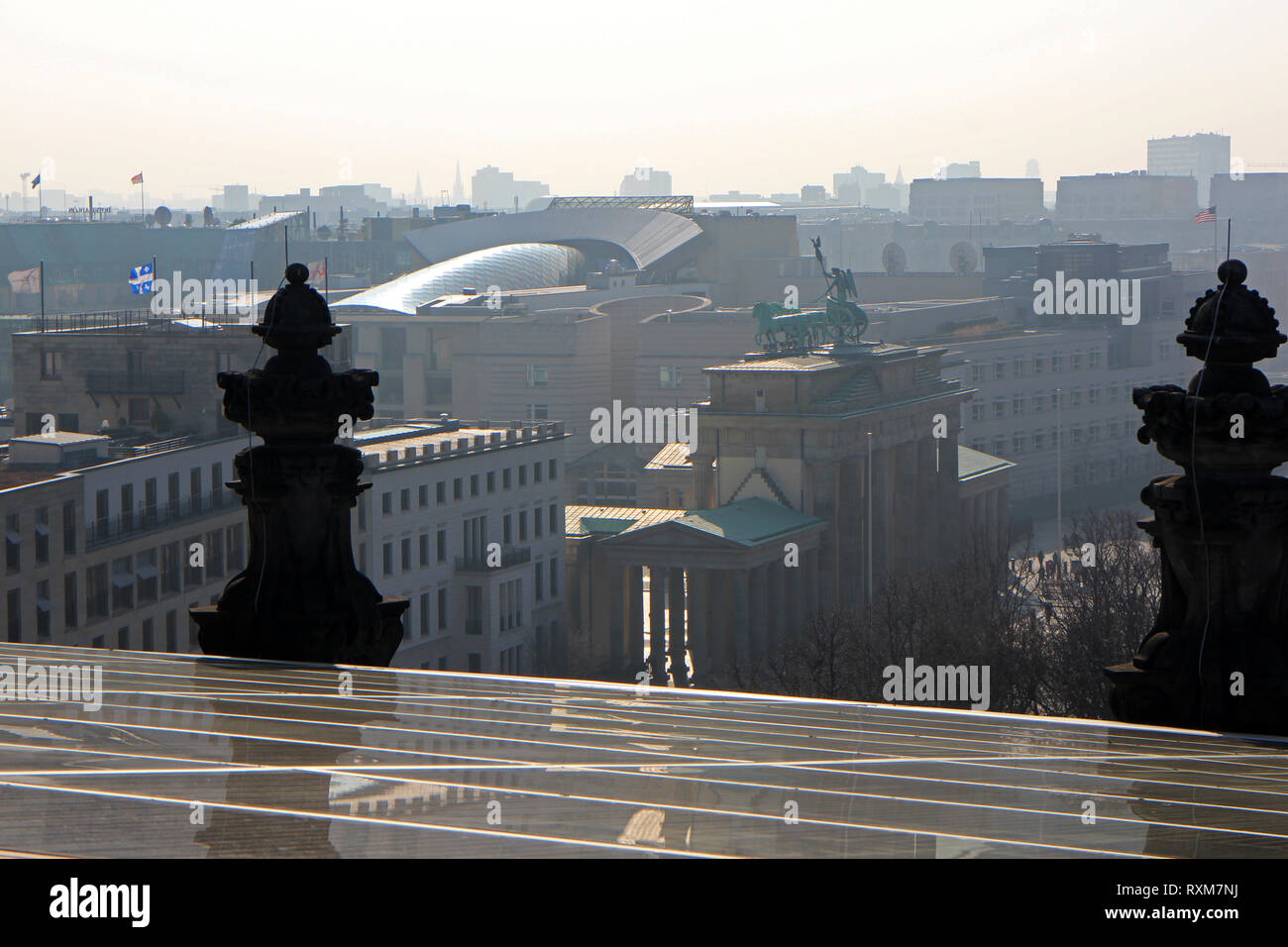 Views of Berlin City from the rooftop terrace of the Reichstag building, Berlin Stock Photo - Alamy