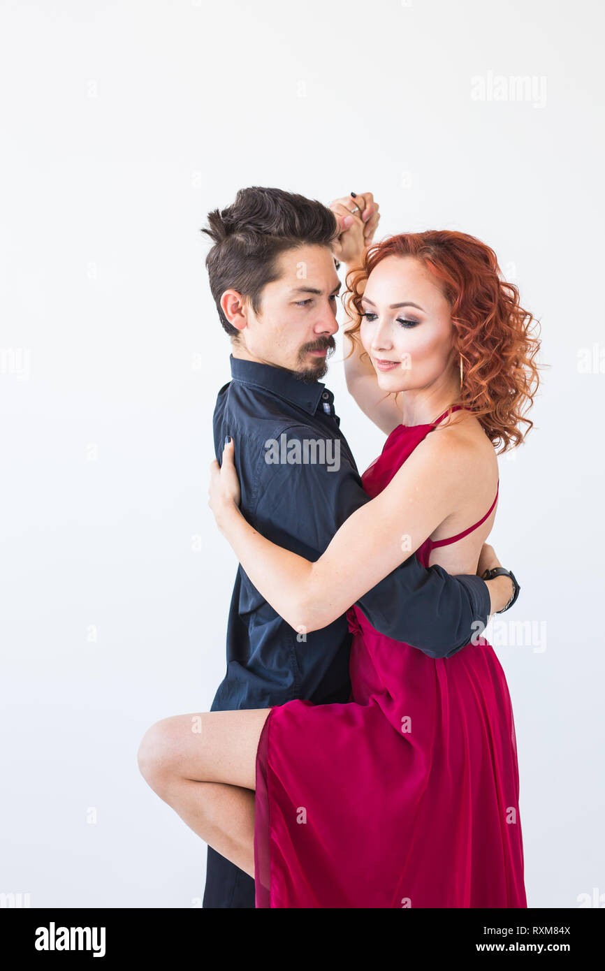 Social dance, bachata, kizomba, salsa, tango concept - Woman dressed in ...