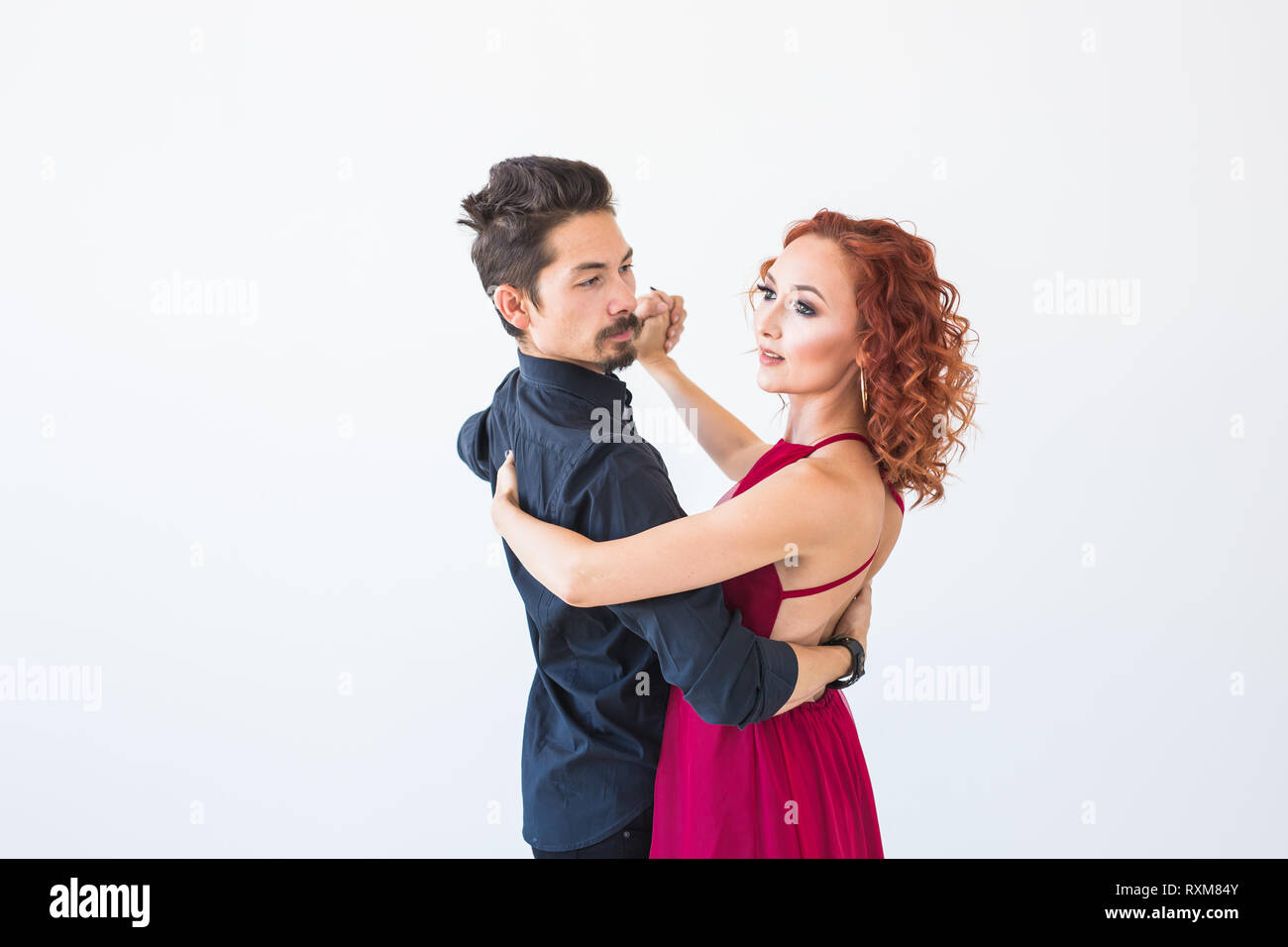 Social dance, bachata, kizomba, salsa, tango concept - Woman dressed in ...