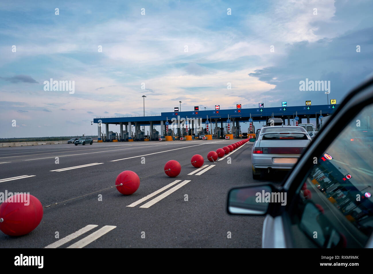 car at the checkpoint Stock Photo - Alamy