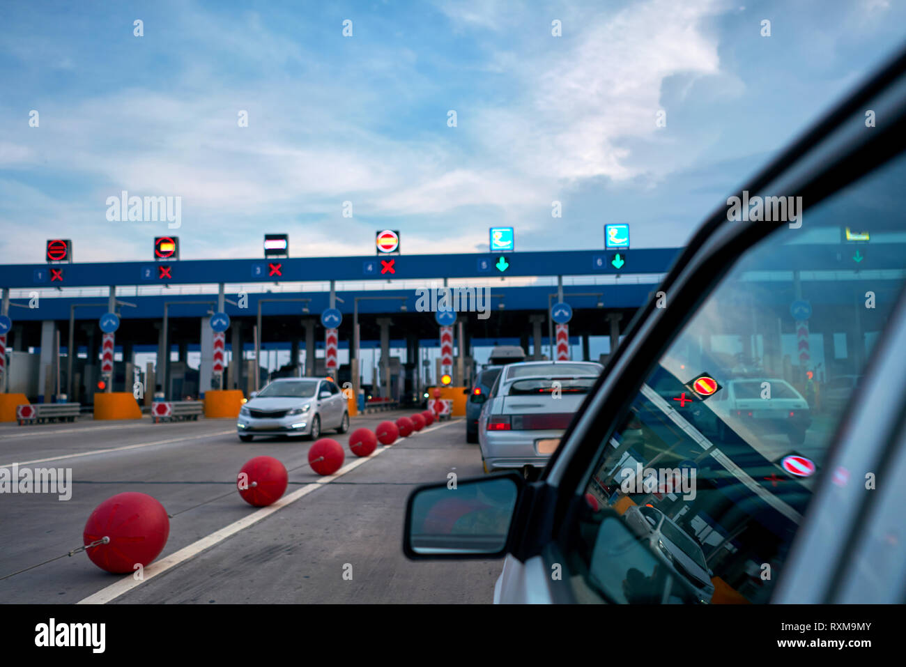 car at the checkpoint Stock Photo - Alamy