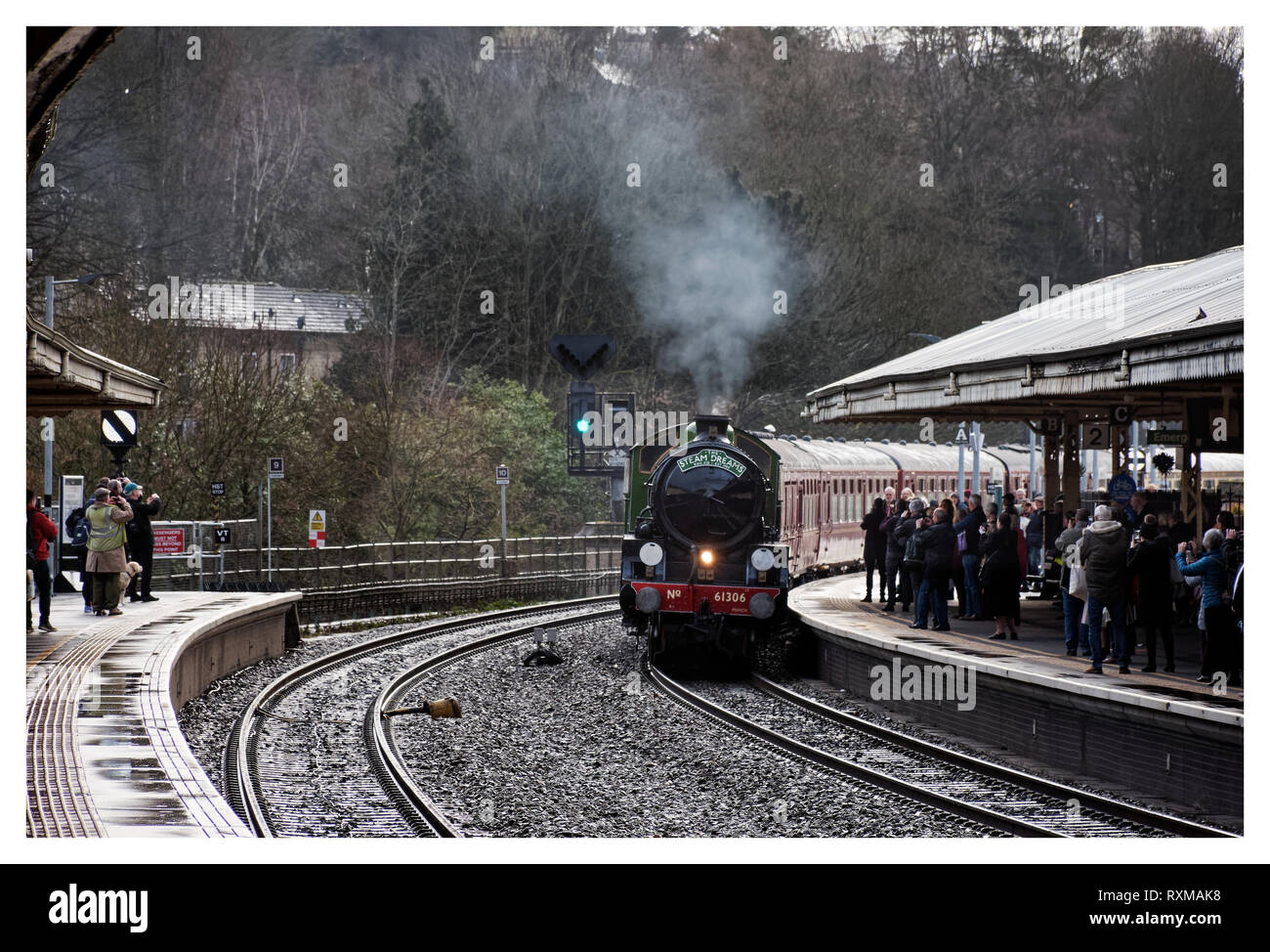 The Imaculate 61306 Mayflower steam locomative on the catherdrals ...