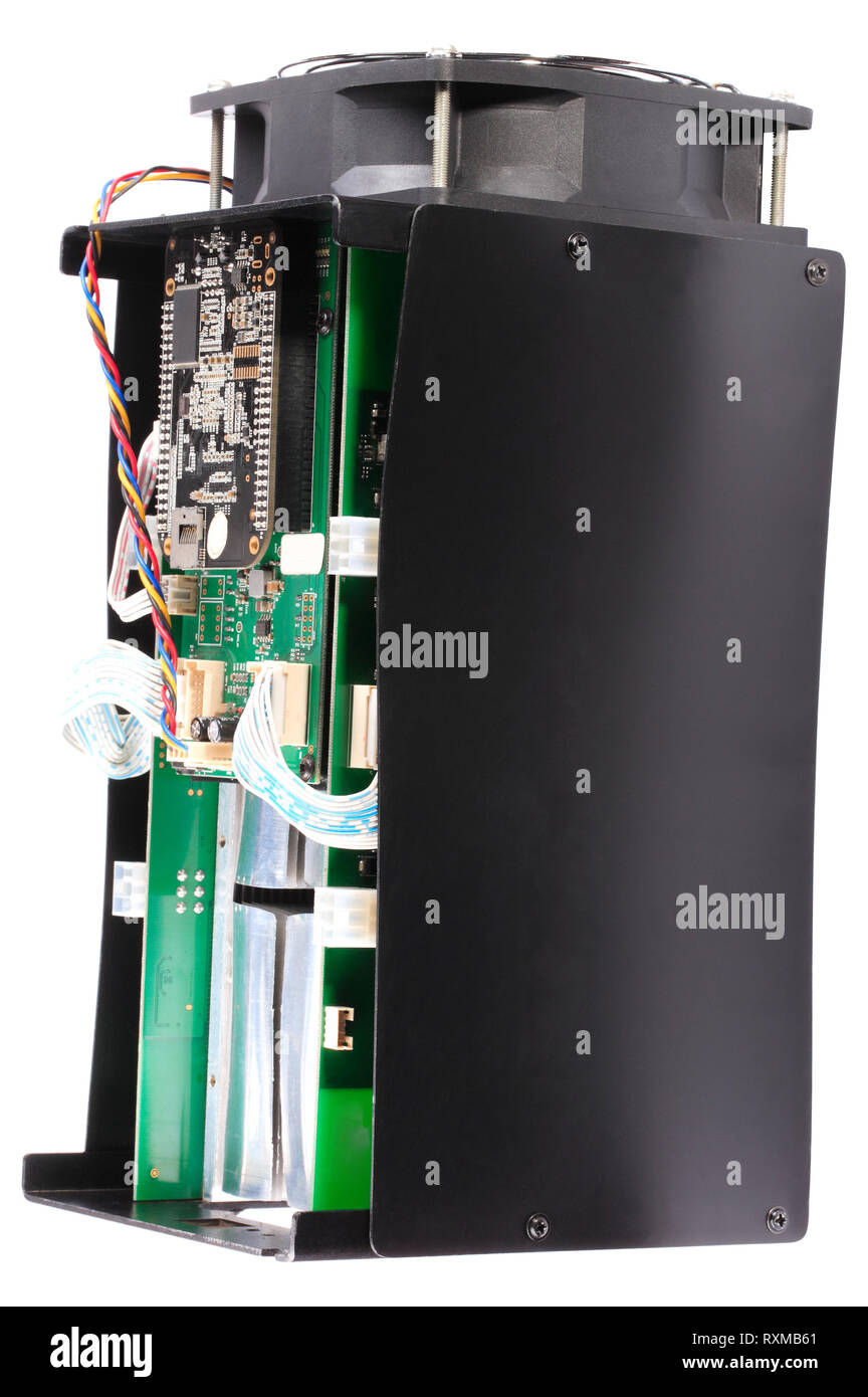 electronic device isolated on white background Stock Photo - Alamy