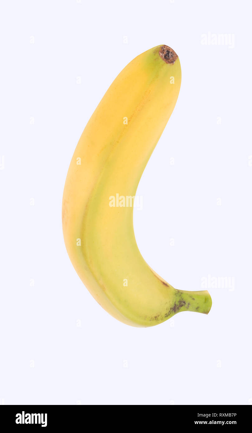 Yellow Banana Isolated Stock Photo - Alamy