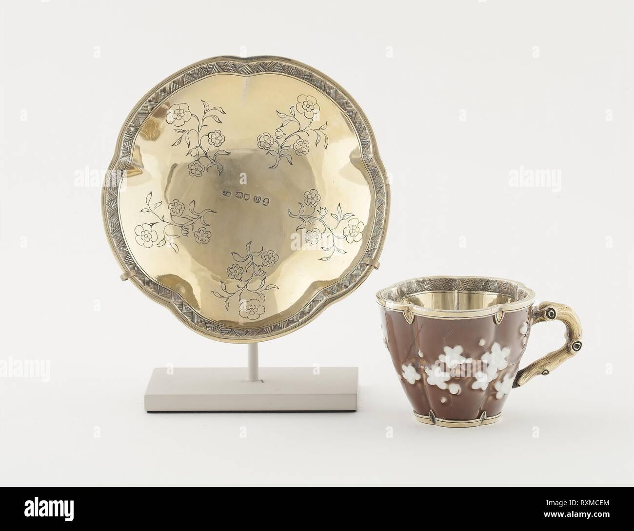 Cup and Saucer. Porcelain: Sèvres Porcelain Manufactory (Founded 1740 ...