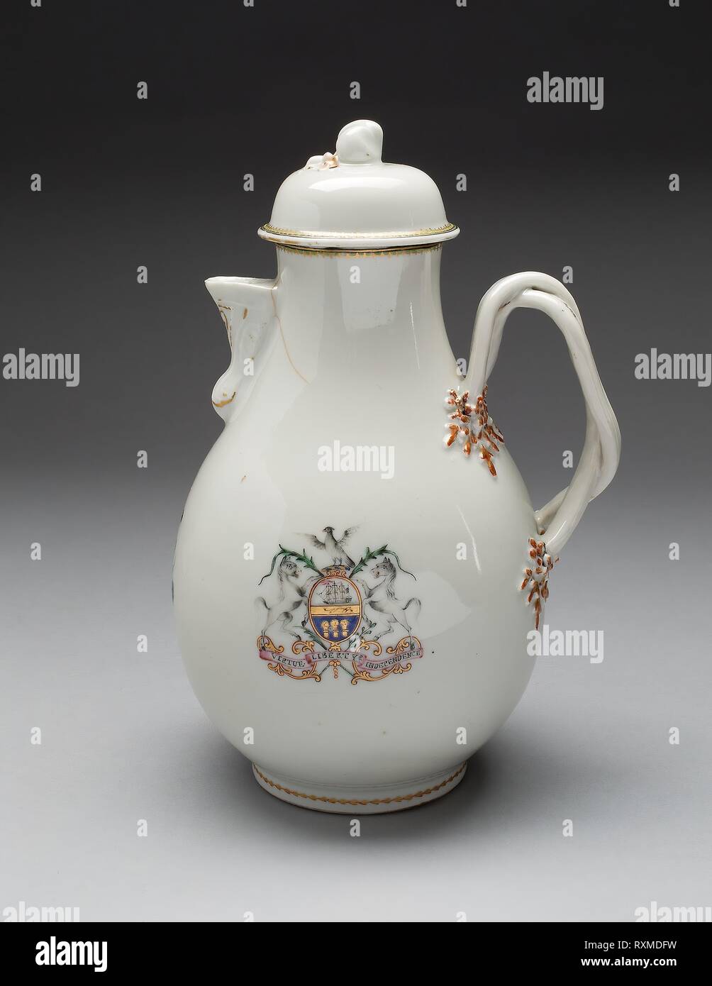 Jug with Lid. China; Chinese, made for the American market. Date: 1780 ...