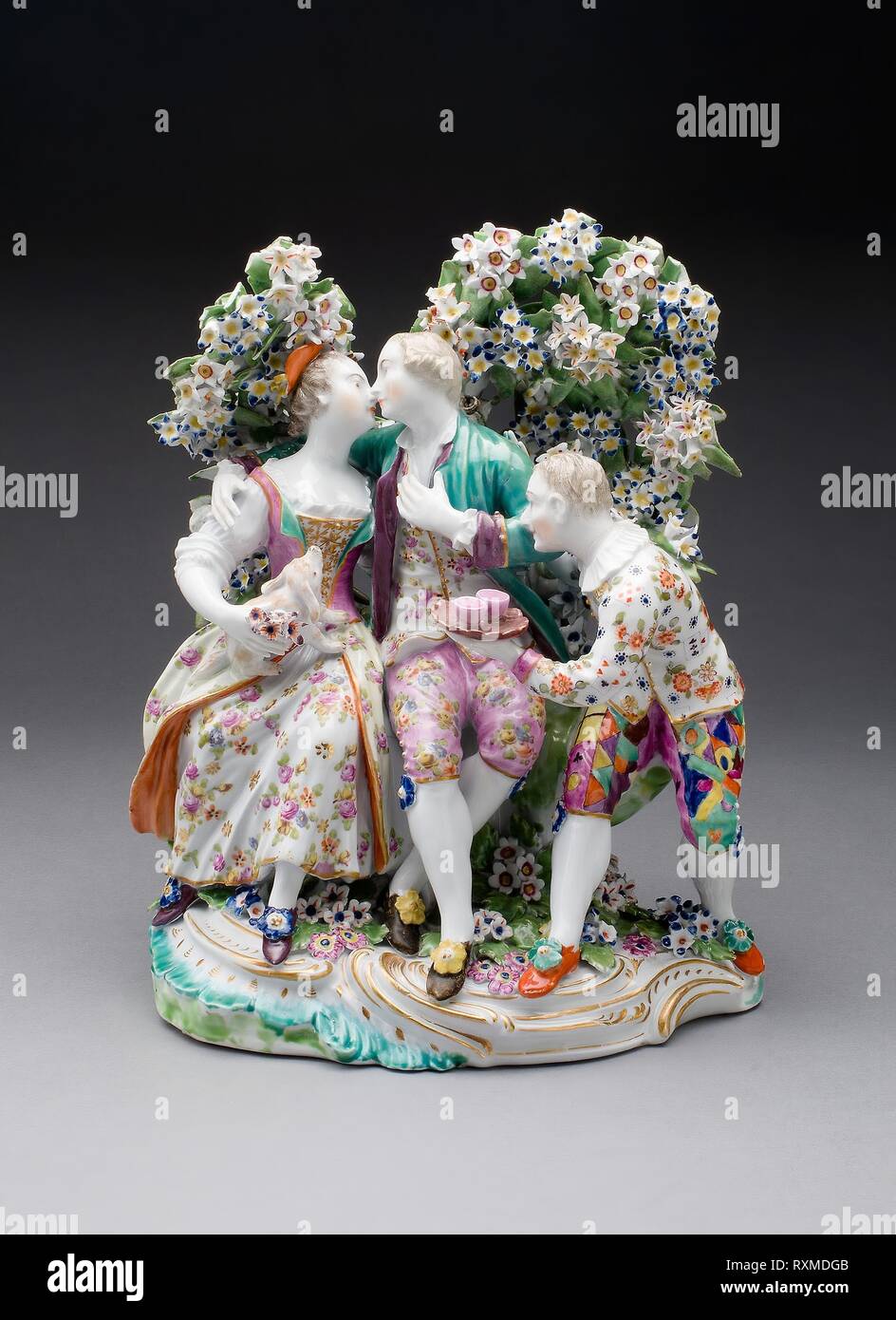 Lovers and Jester. Derby Porcelain Manufactory; England, 1750-1848 ...