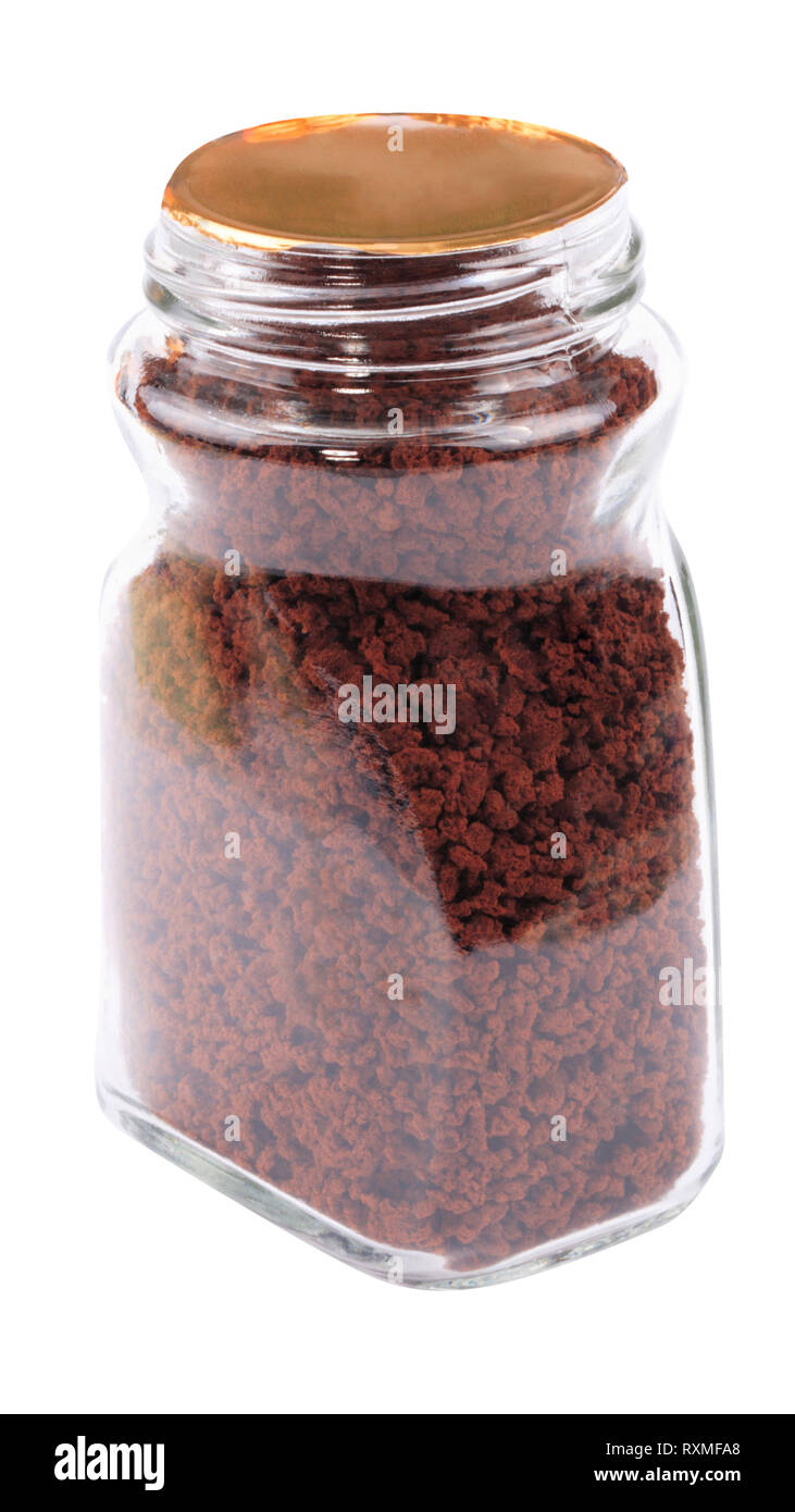 Jar of Instant Coffee Isolated Stock Photo - Alamy