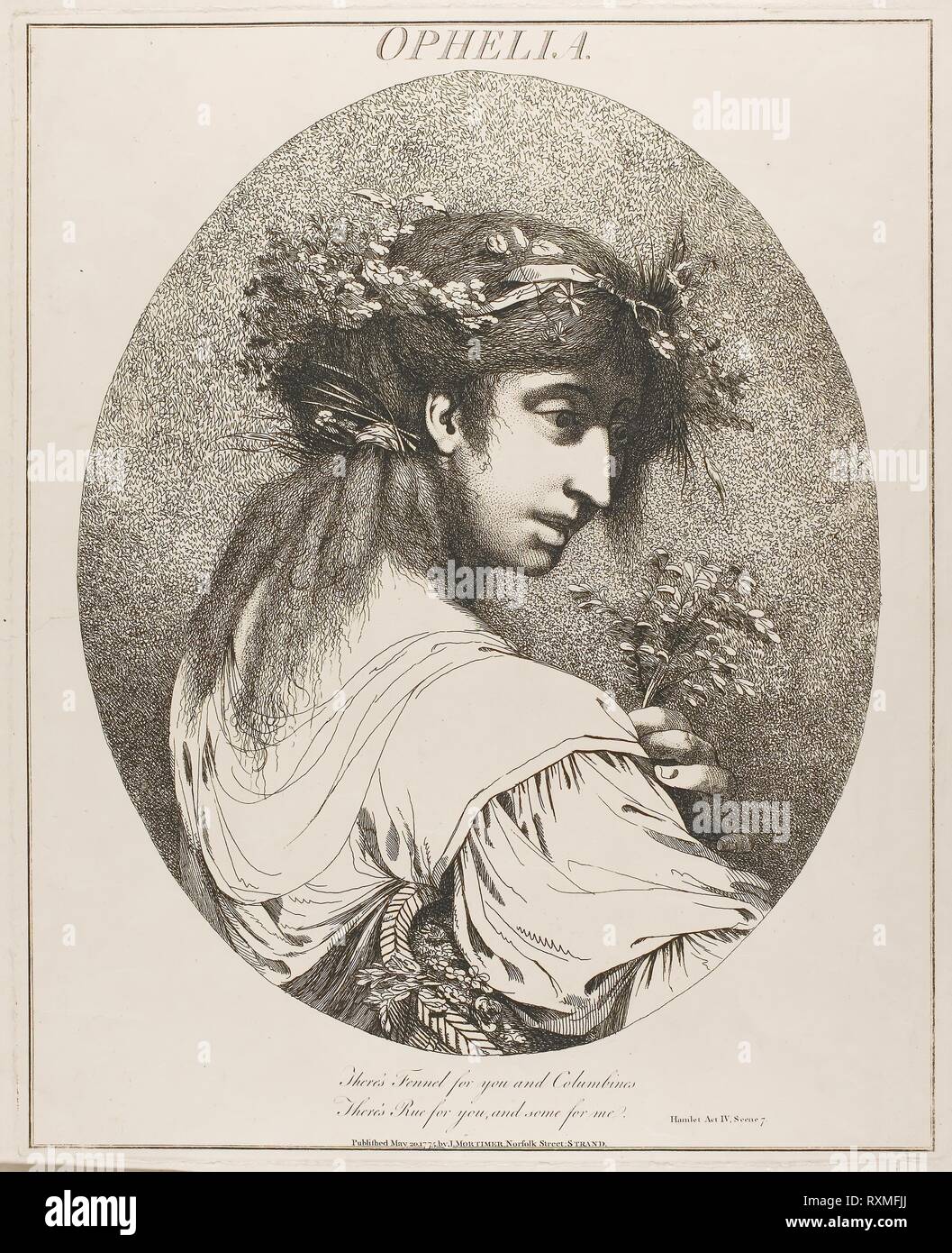 Ophelia, from Twelve Characters from Shakespeare. John Hamilton ...
