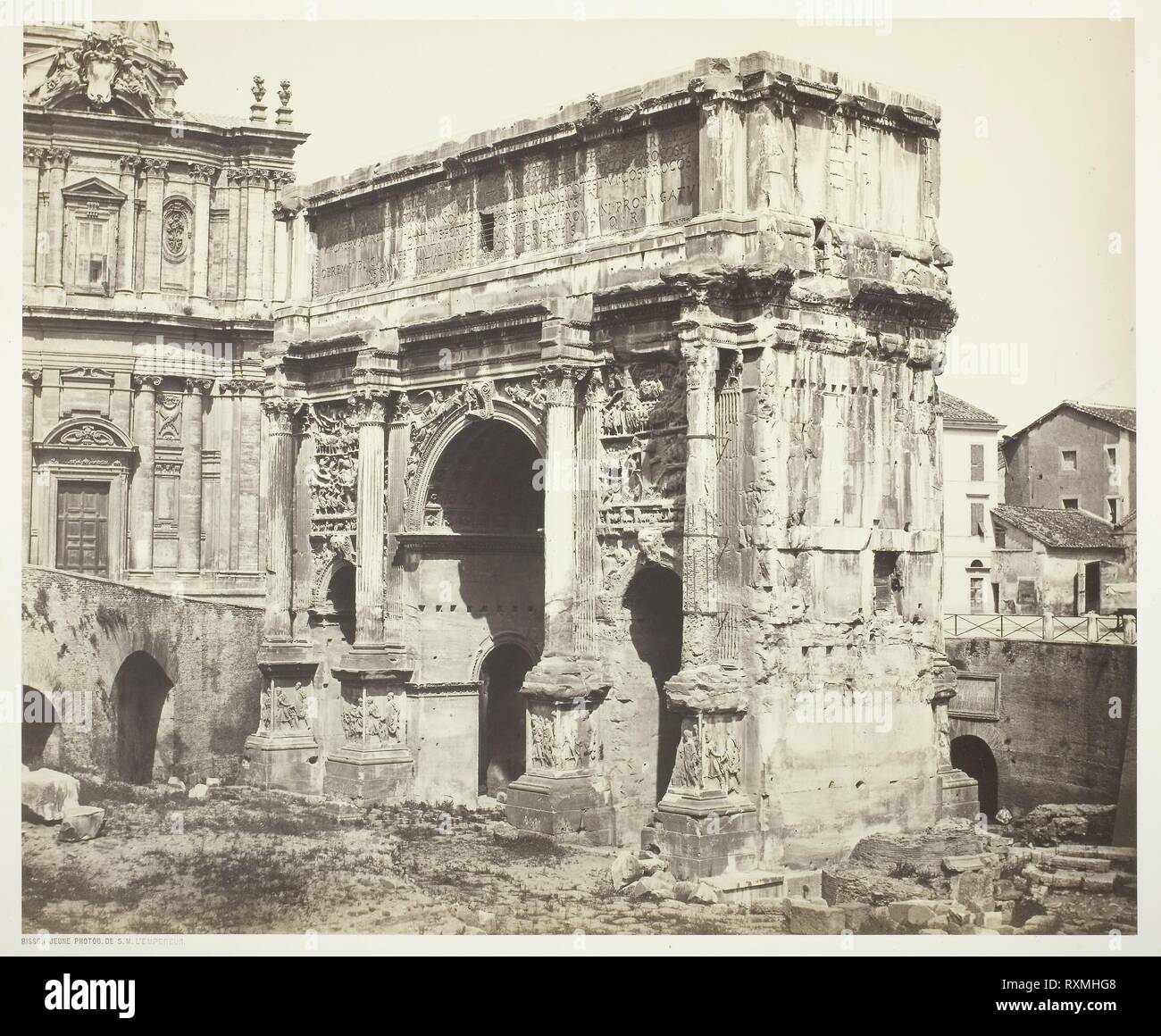 Arc de Septime Sévère, Rome. Bisson Frères (Louis-Auguste Bisson ...