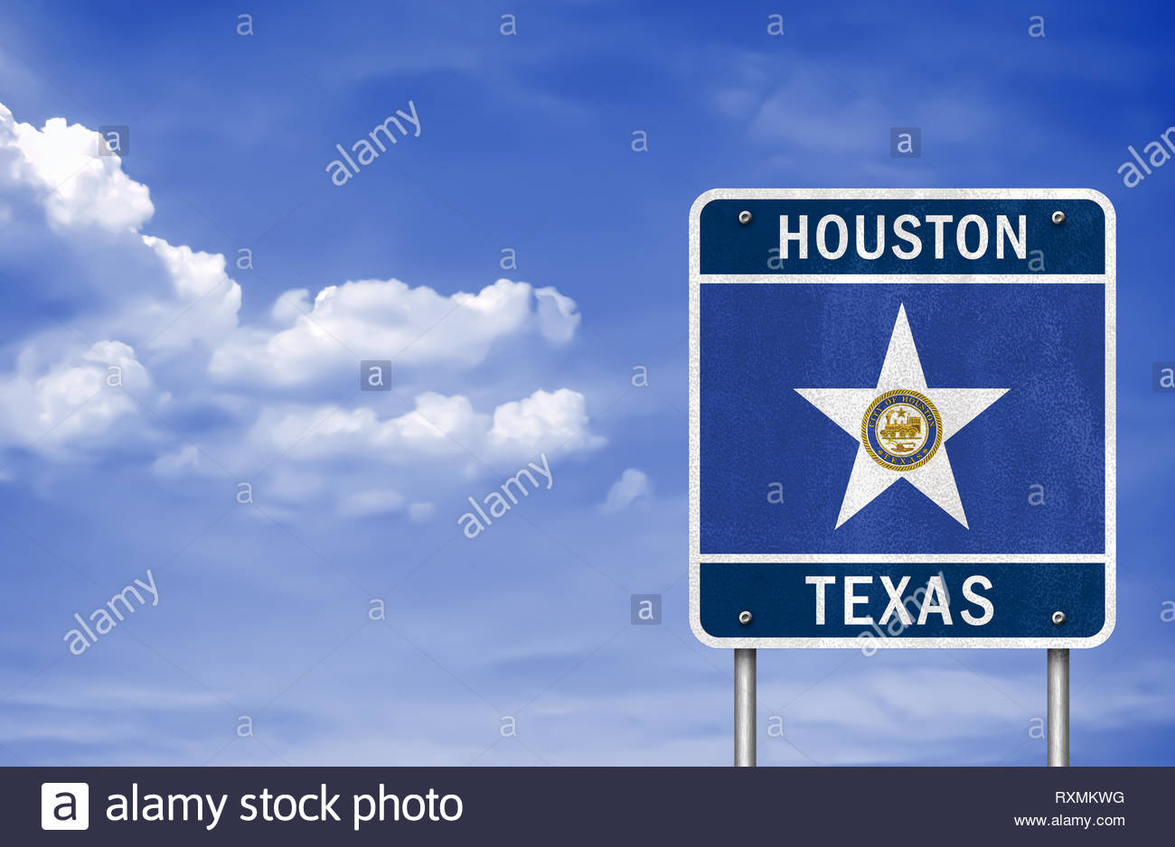 Welcome to Houston - Texas Stock Photo: 240170492 - Alamy