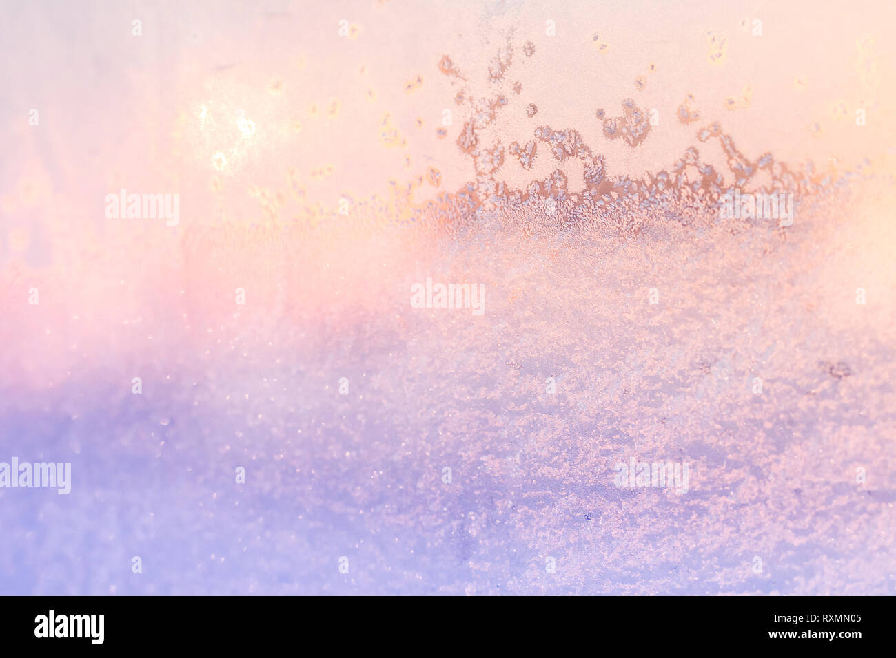 Frosted Glass. Frosty pattern on winter window. Soft color Stock Photo ...