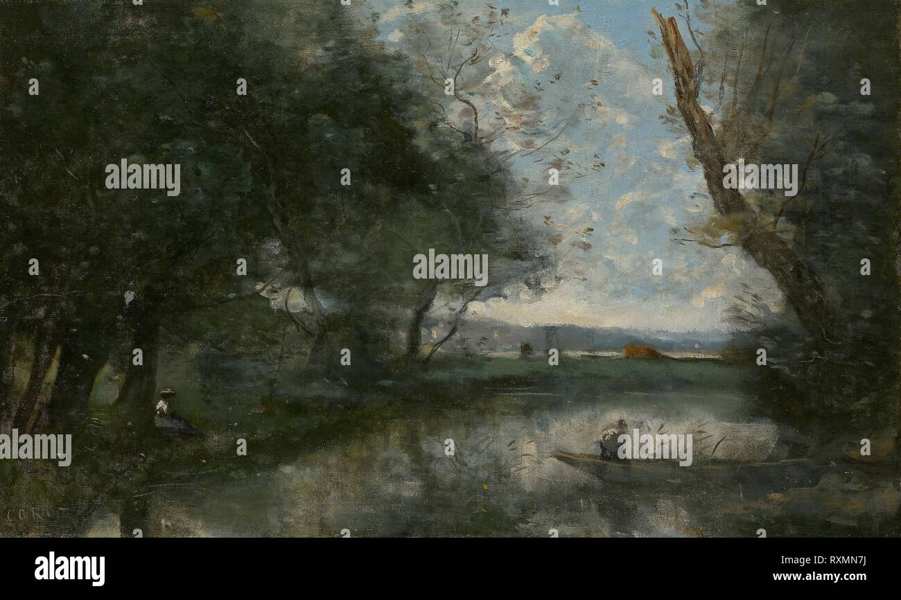 Landscape. Jean-Baptiste-Camille Corot; French, 1796-1875. Date: 1865 ...
