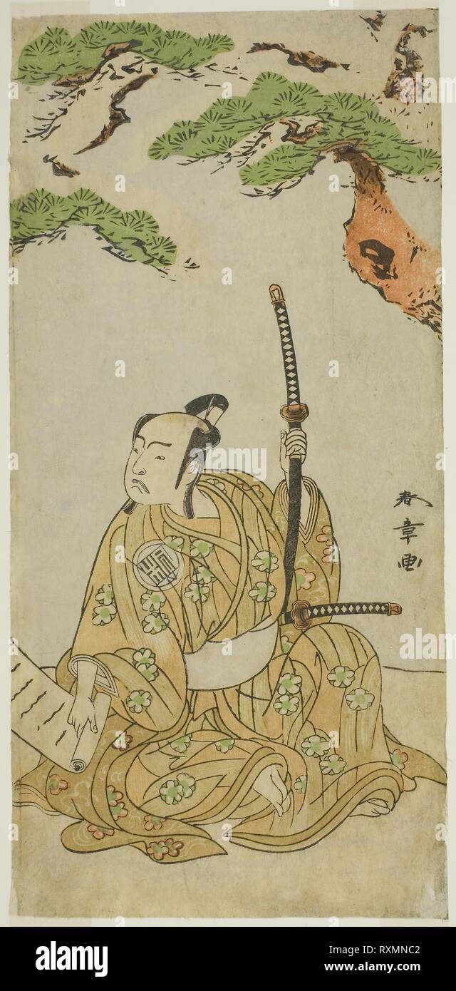 The Actor Arashi Sangoro II as Sakura-maru in the Play Sugawara Denju ...