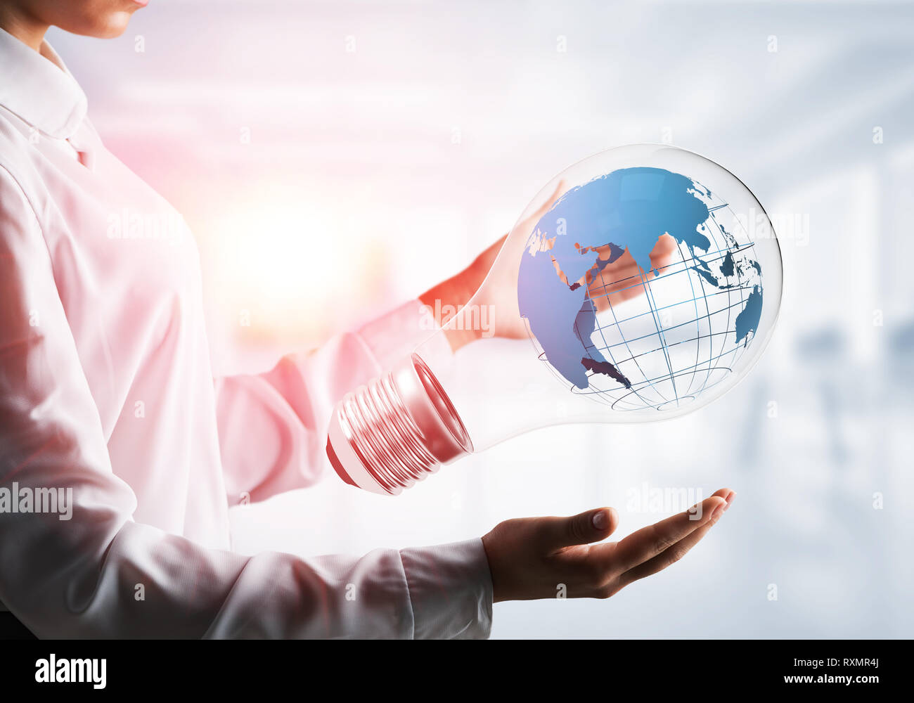 Innovations for the world protection concept Stock Photo - Alamy