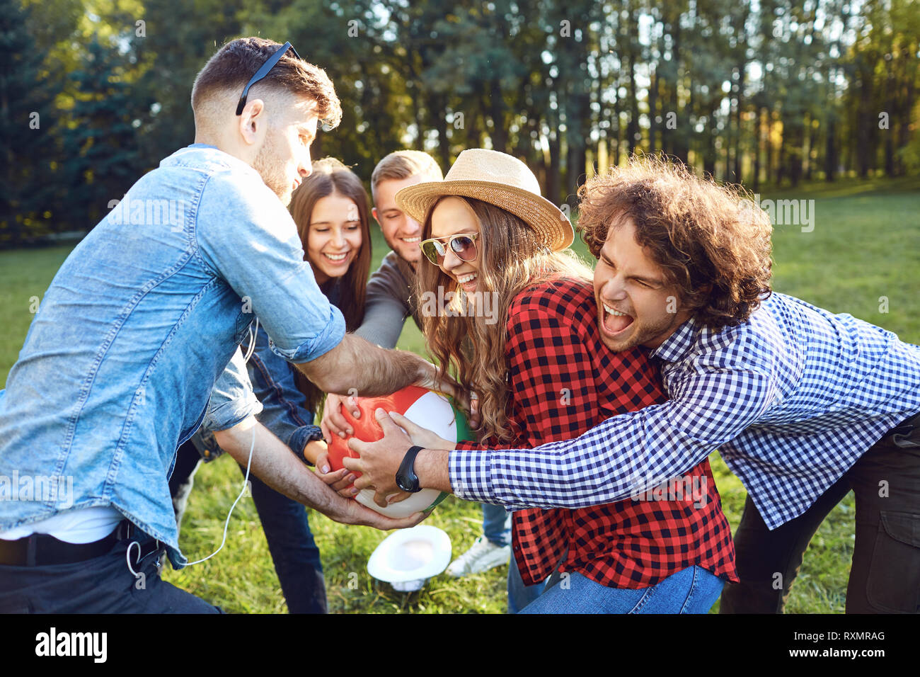 Adult friends ball hi-res stock photography and images - Alamy