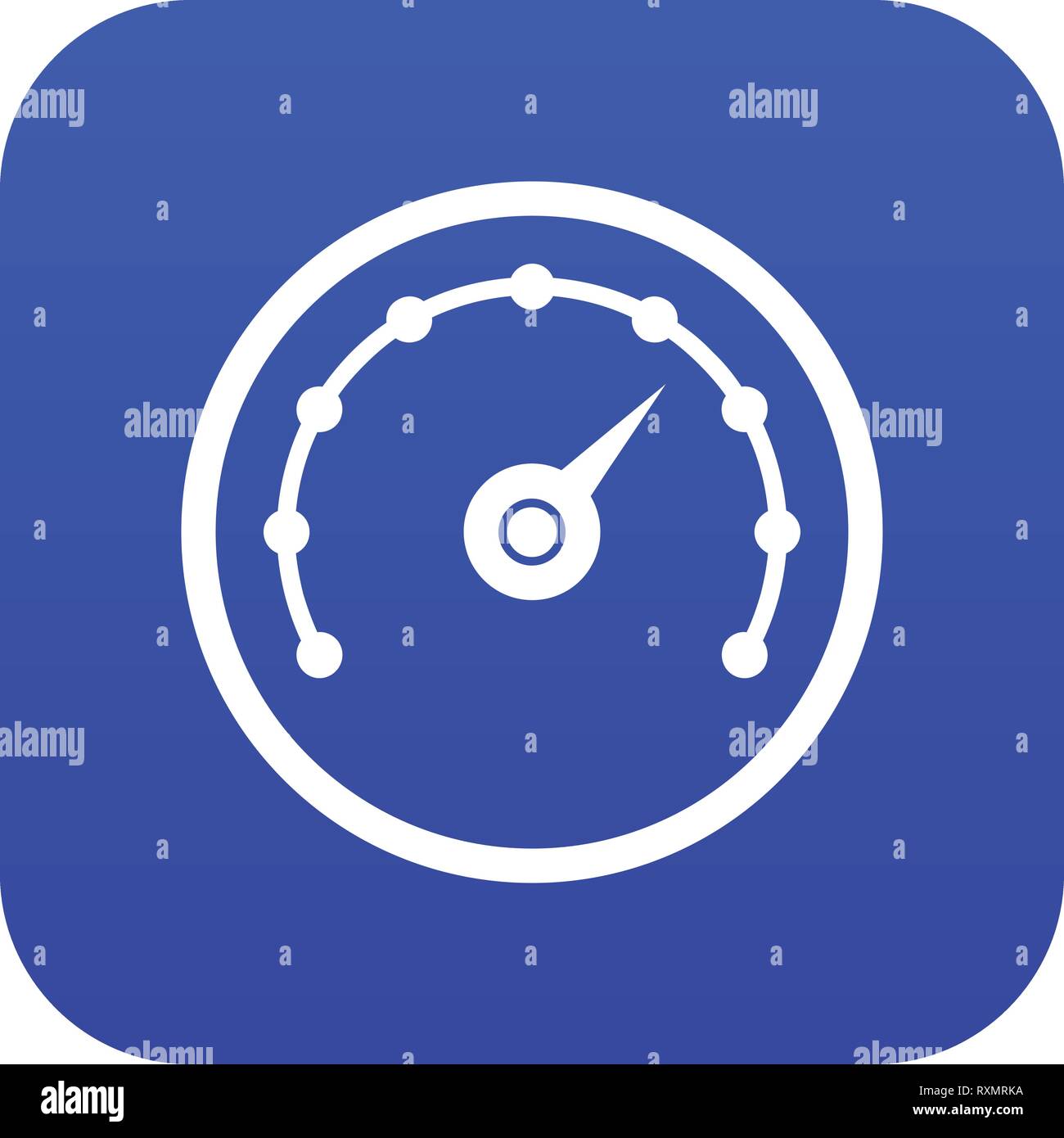 Speedometer icon digital blue Stock Vector Image & Art - Alamy